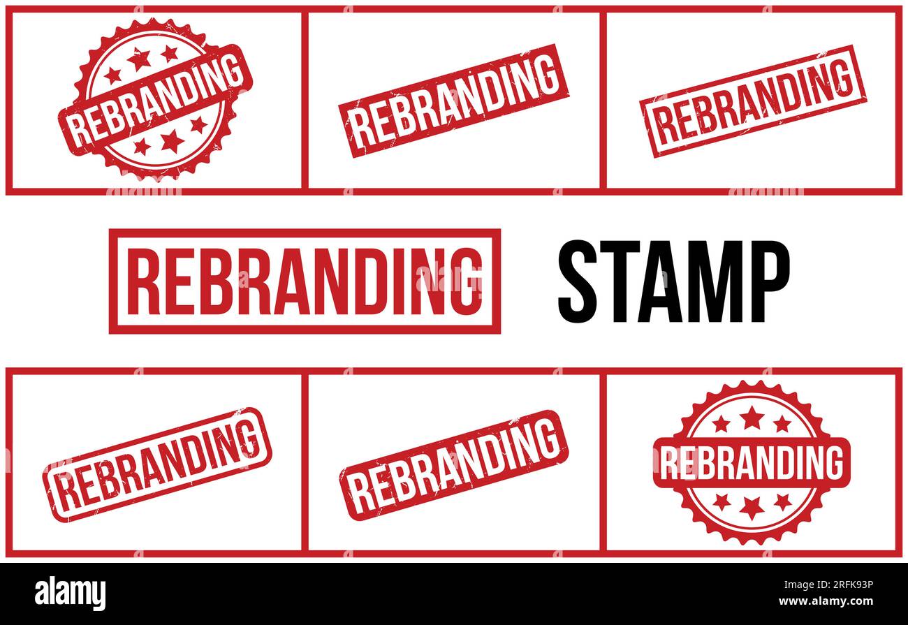 Rebranding Rubber Stamp Set Vector Stock Vector Image & Art - Alamy