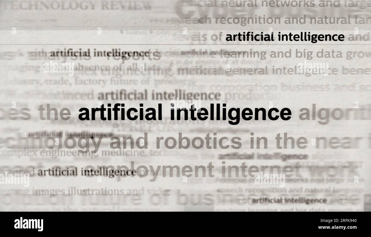 Artificial intelligence machine deep learning and ai chat bot gpt headline news across ...