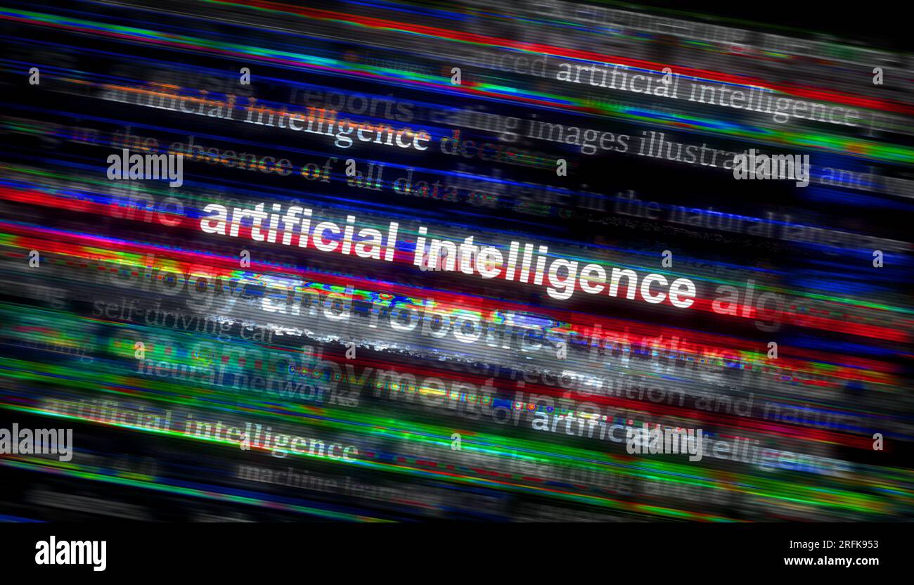 Artificial intelligence machine deep learning and ai chat bot gpt headline news across ...