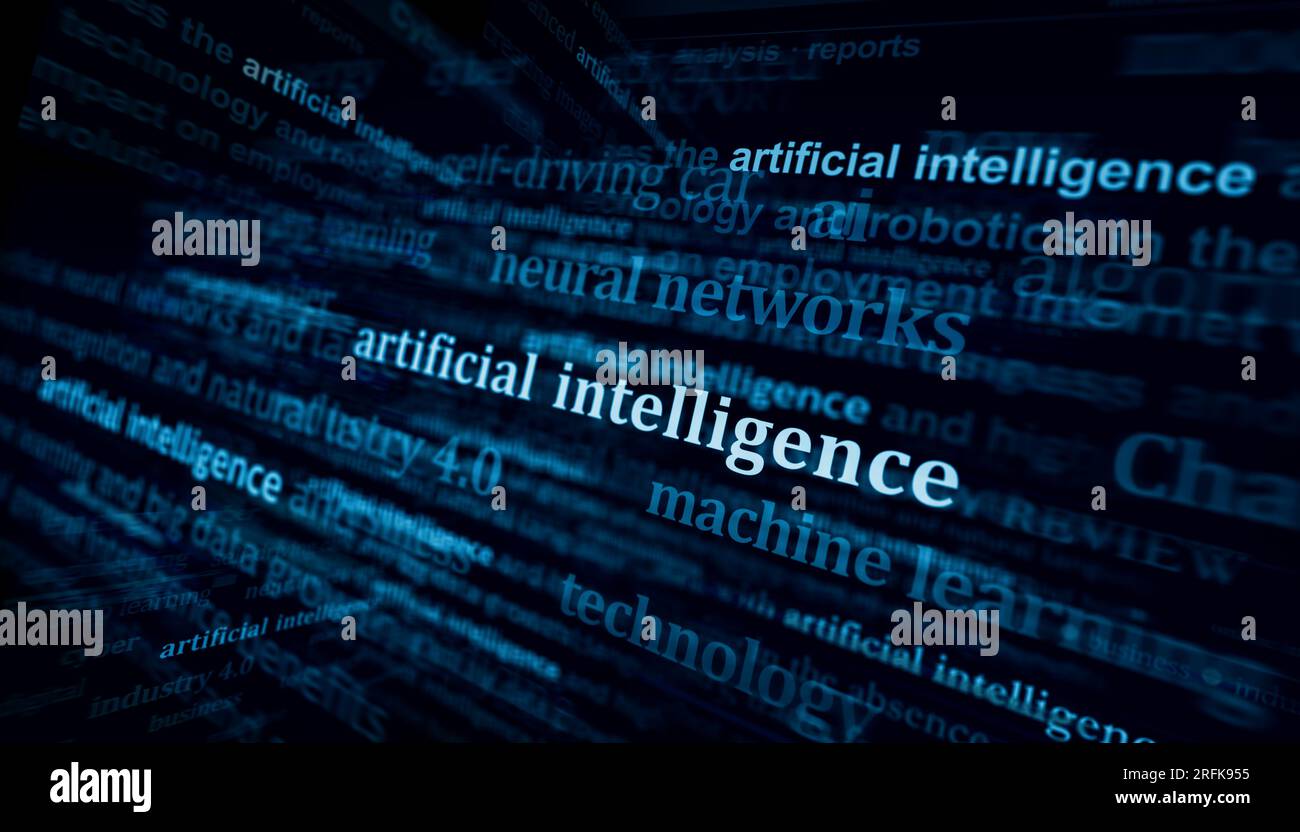Artificial intelligence machine deep learning and ai chat bot gpt headline news across ...