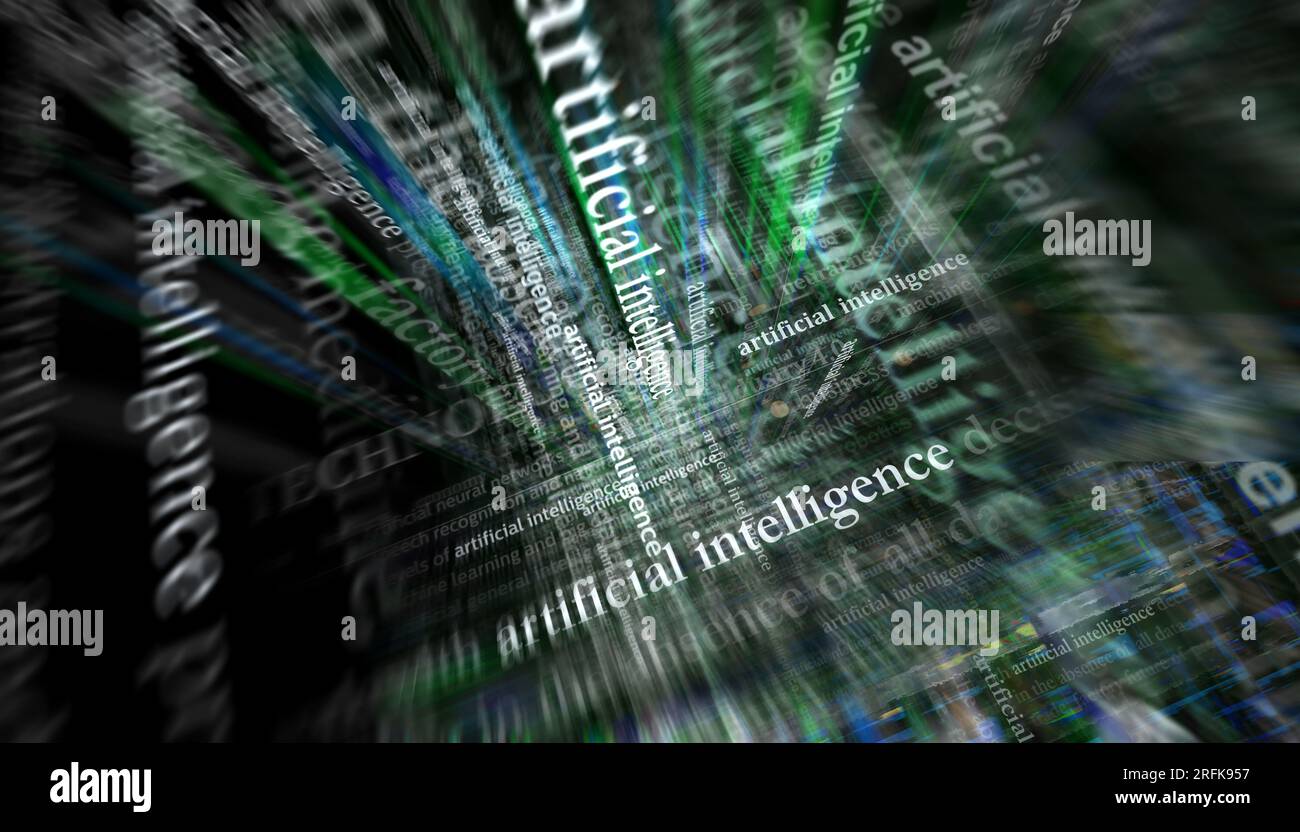 Artificial intelligence machine deep learning and ai chat bot gpt headline news across ...