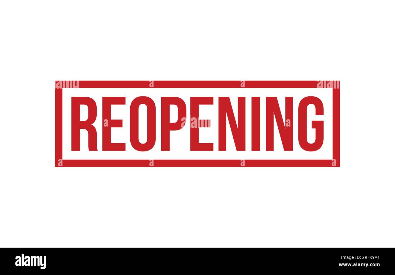 Reopening sign Cut Out Stock Images & Pictures - Alamy