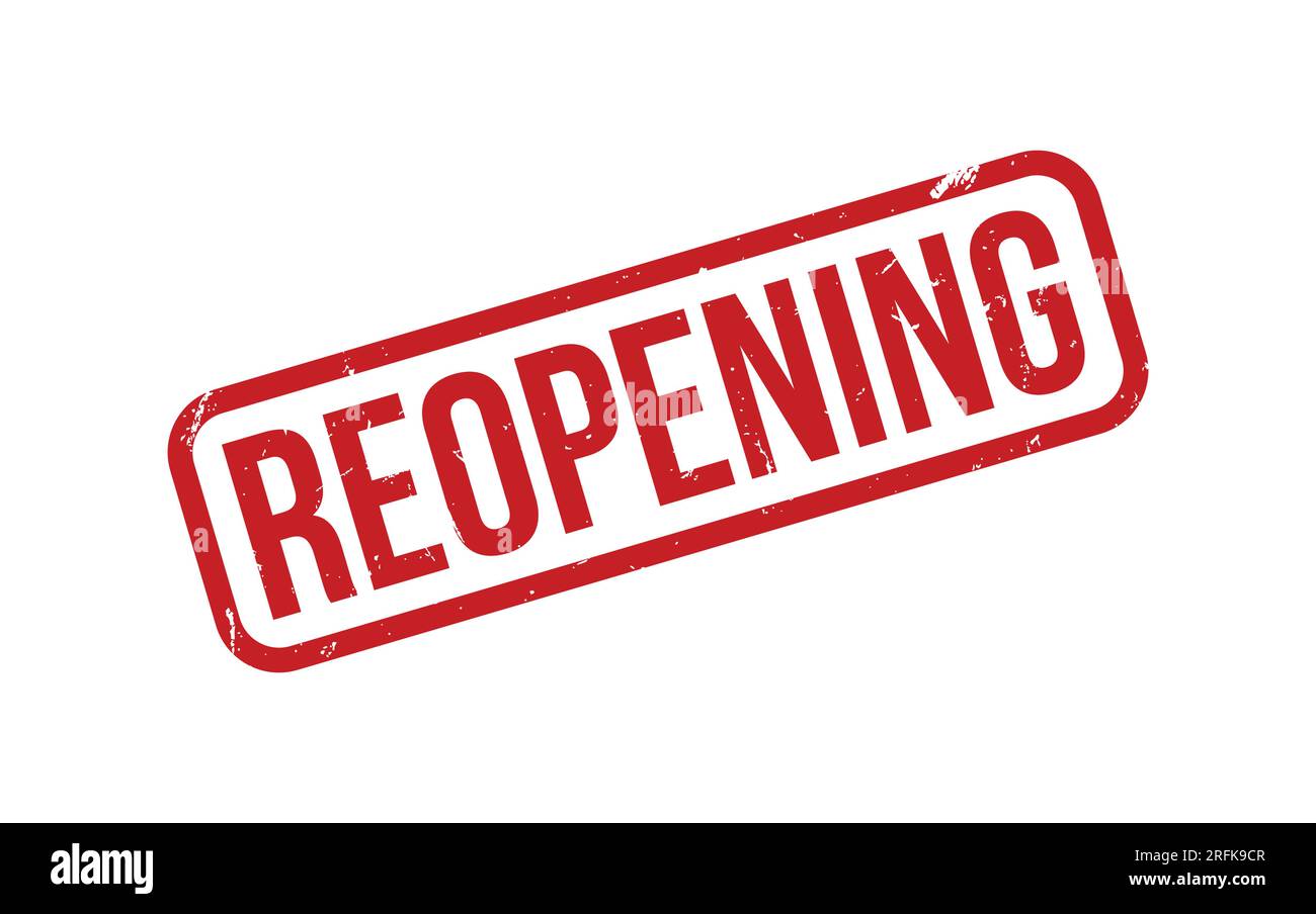 Red Reopening Rubber Stamp Seal Vector Stock Vector Image & Art - Alamy