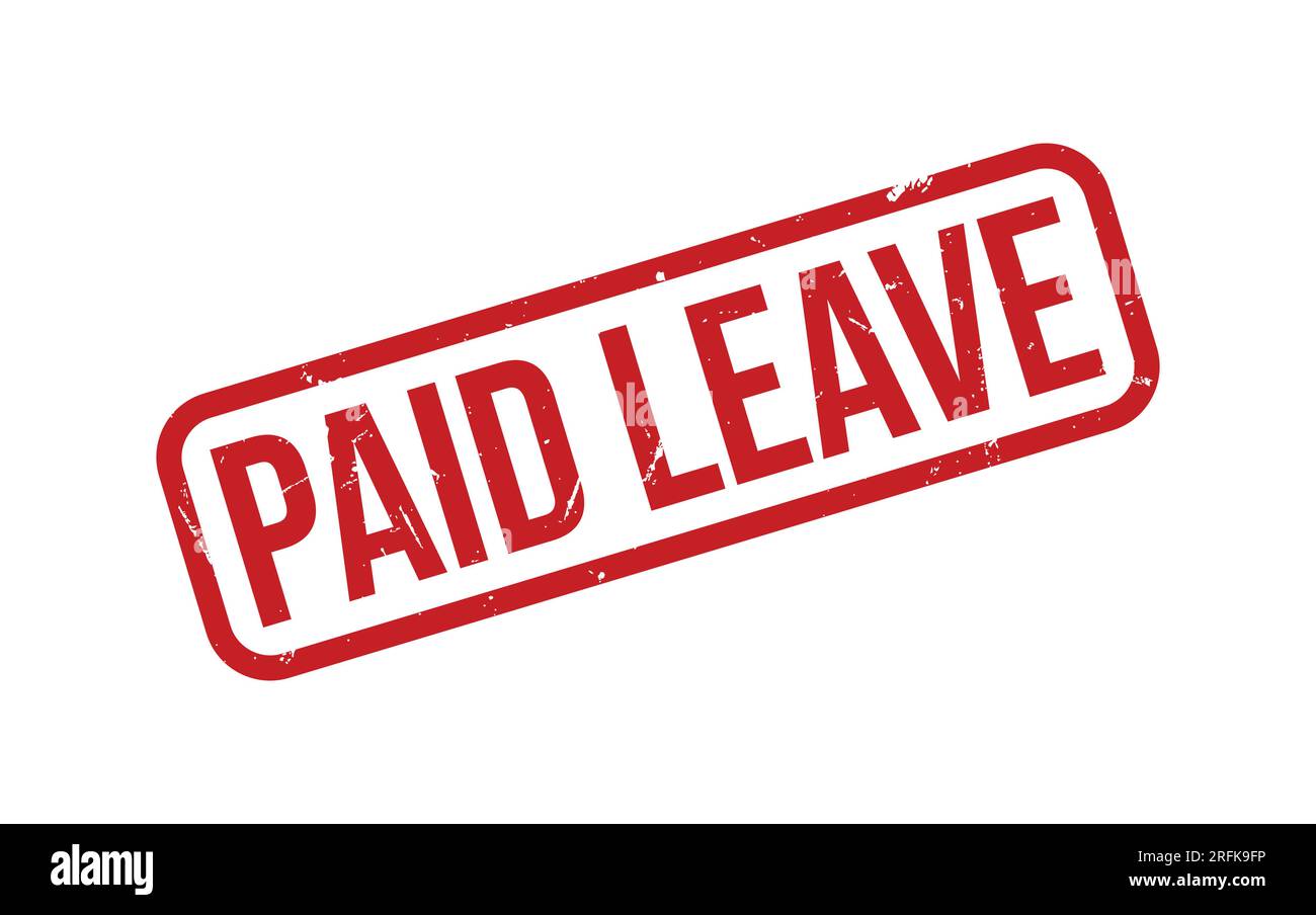 Red Paid Leave Rubber Stamp Seal Vector Stock Vector Image & Art - Alamy