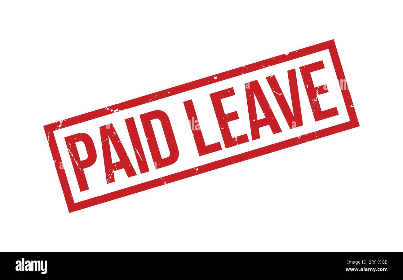 Red Paid Leave Rubber Stamp Seal Vector Stock Vector Image & Art - Alamy