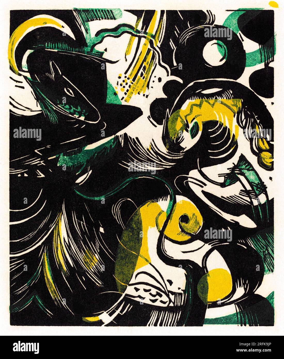 Genesis II print in high resolution by Franz Marc. Original from the ...