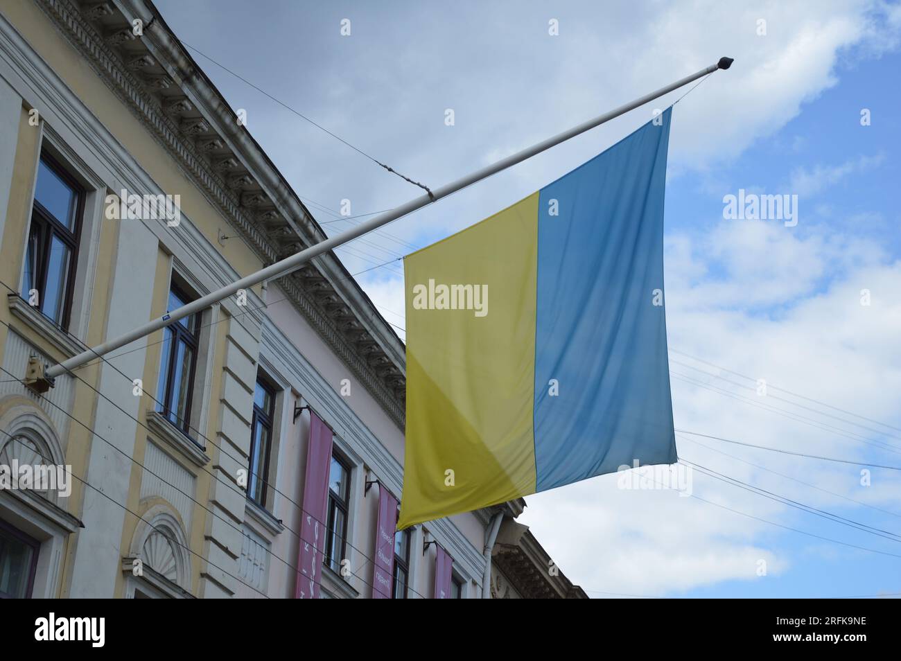 Ukraine flag war photo hi-res stock photography and images - Alamy
