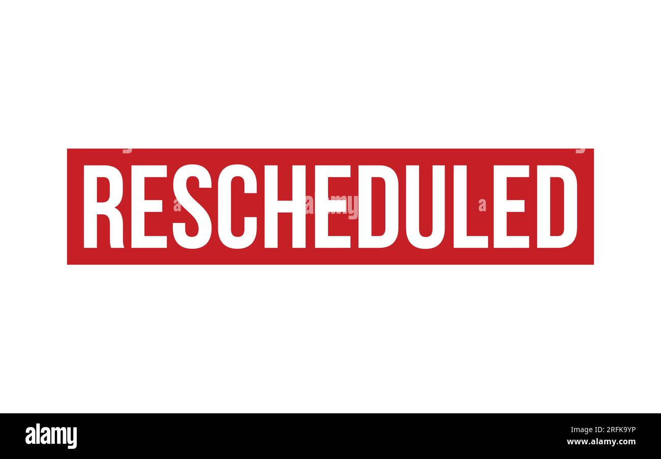 Rescheduled stamp hi-res stock photography and images - Alamy