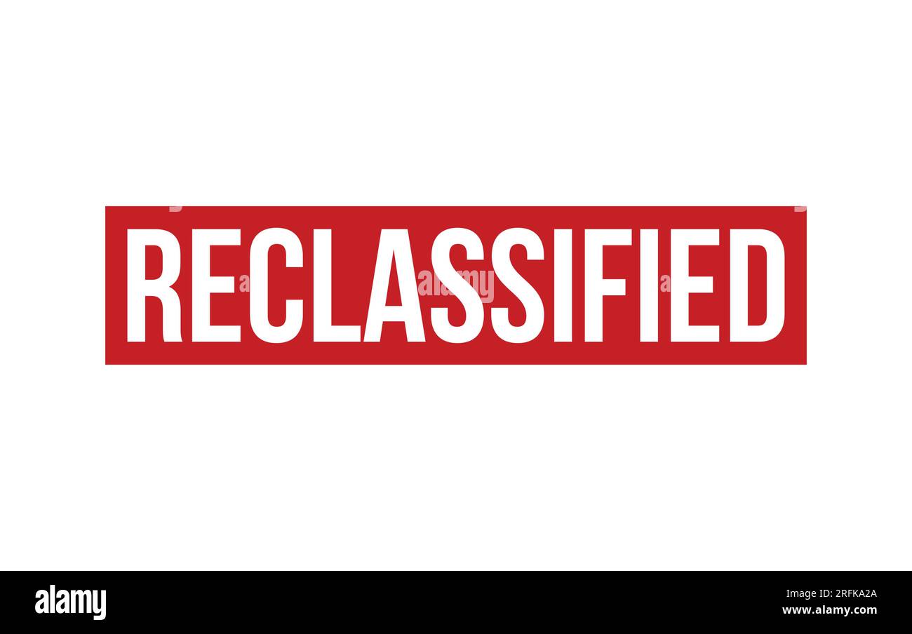Reclassified Rubber Stamp Seal Vector Stock Vector Image & Art - Alamy