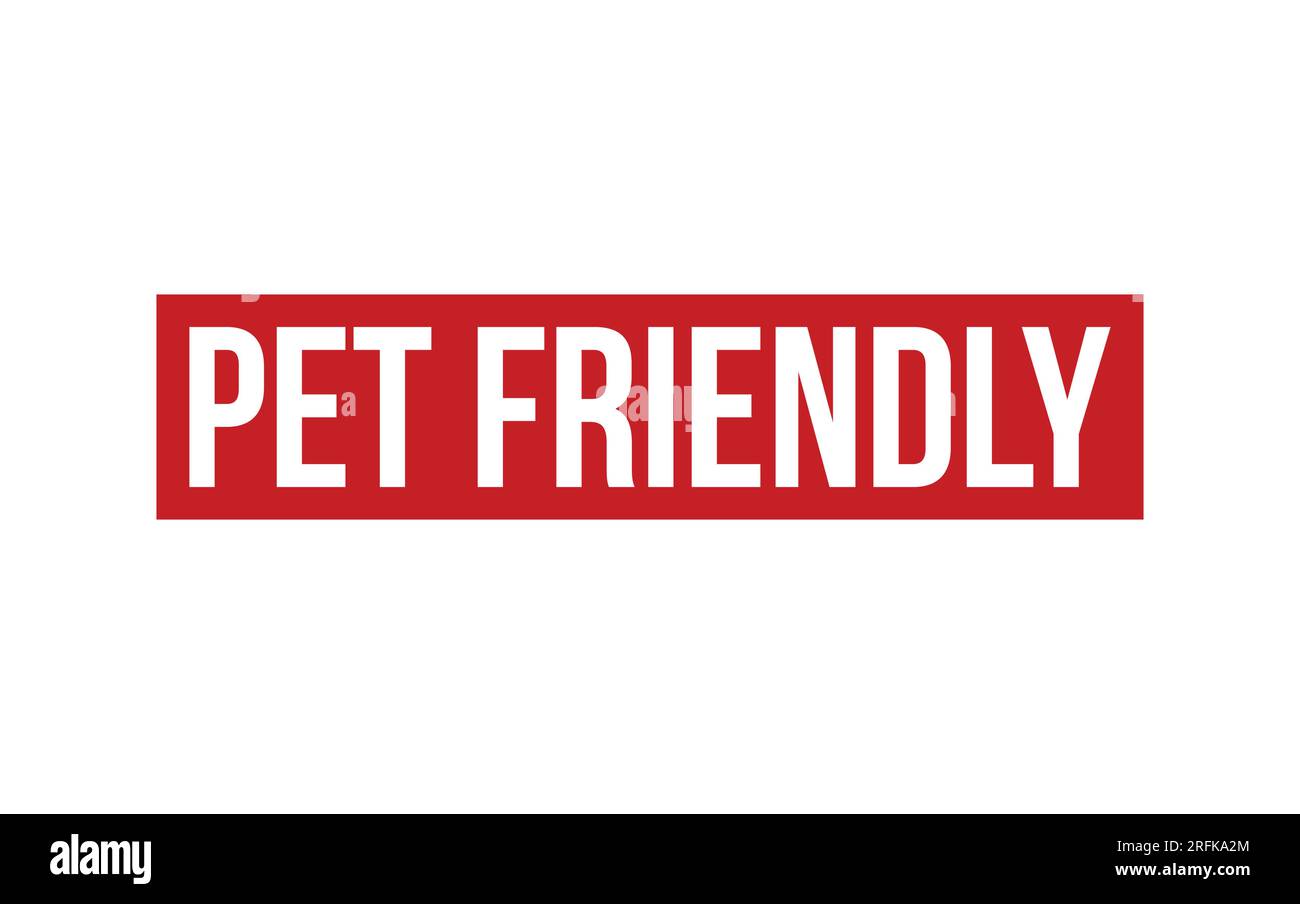 Pet friendly sign stamp Stock Vector Images - Alamy