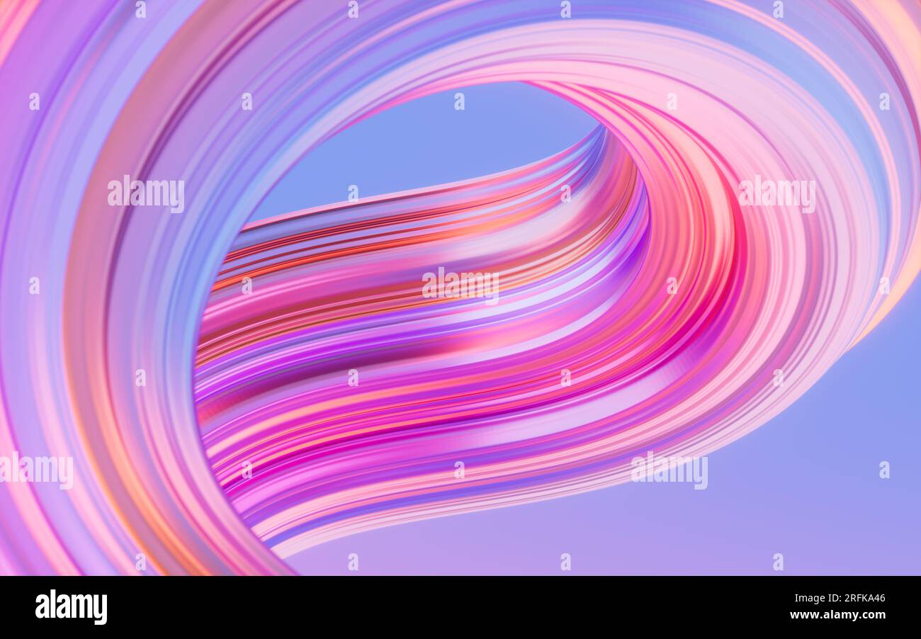 Abstract gradient curve background, 3d rendering. Digital drawing Stock Photo - Alamy