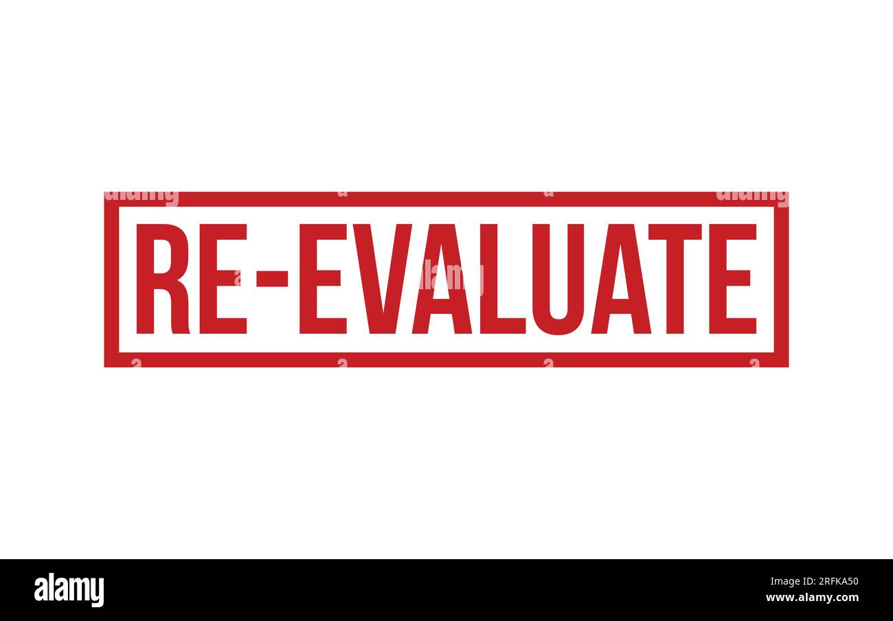 Red Re Evaluate Rubber Stamp Seal Vector Stock Vector Image & Art - Alamy