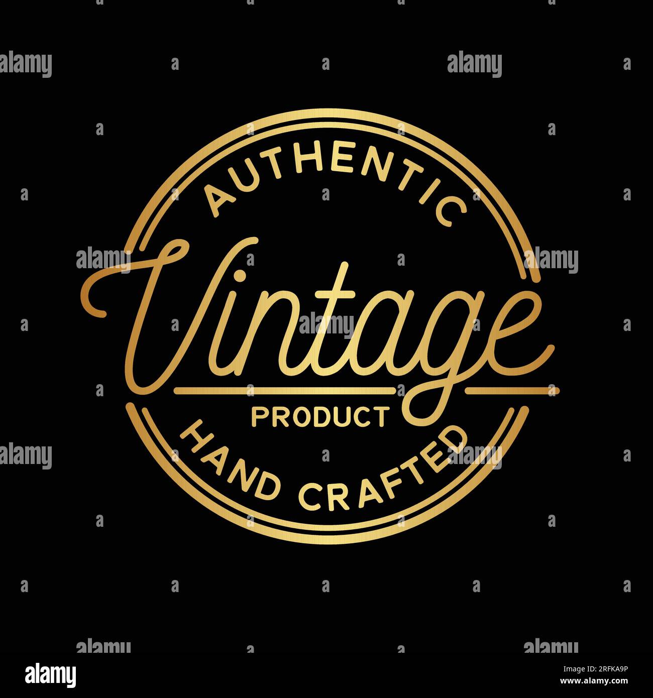 Authentic Vintage Product Design Template. Hand Crafted Stamp Design ...