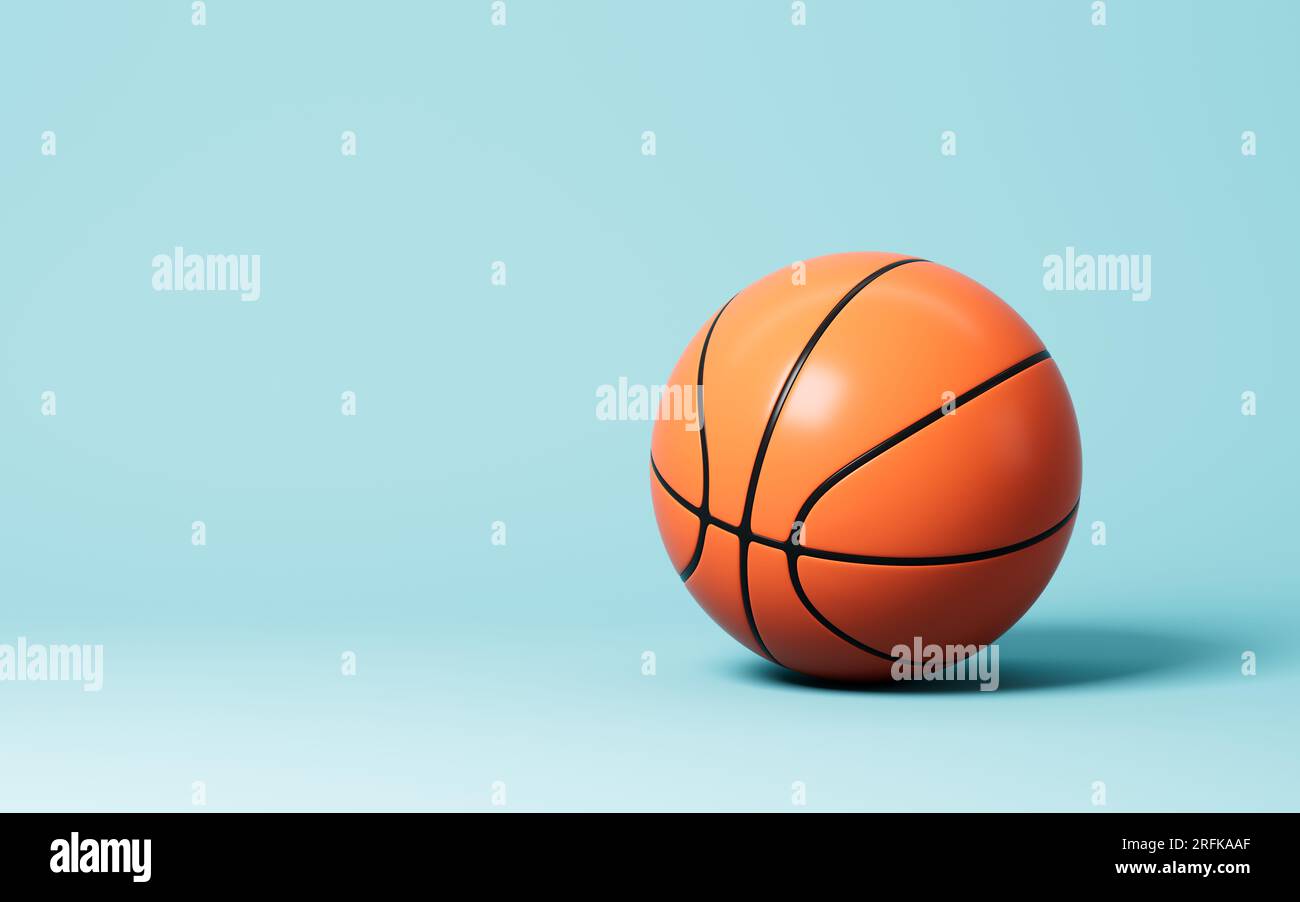 Cartoon basketball model, 3d rendering. Digital drawing Stock Photo - Alamy