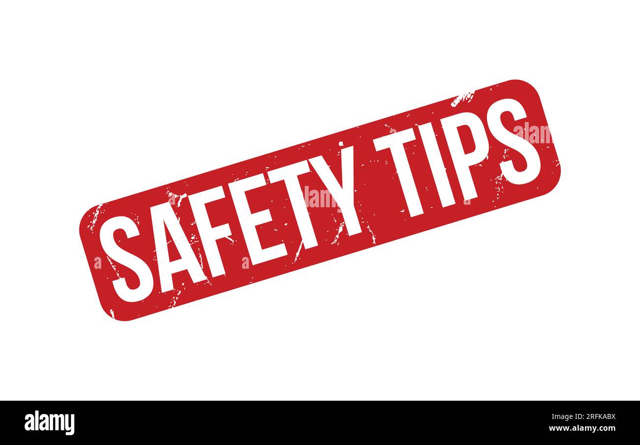 Safety tips stamp hi-res stock photography and images - Alamy