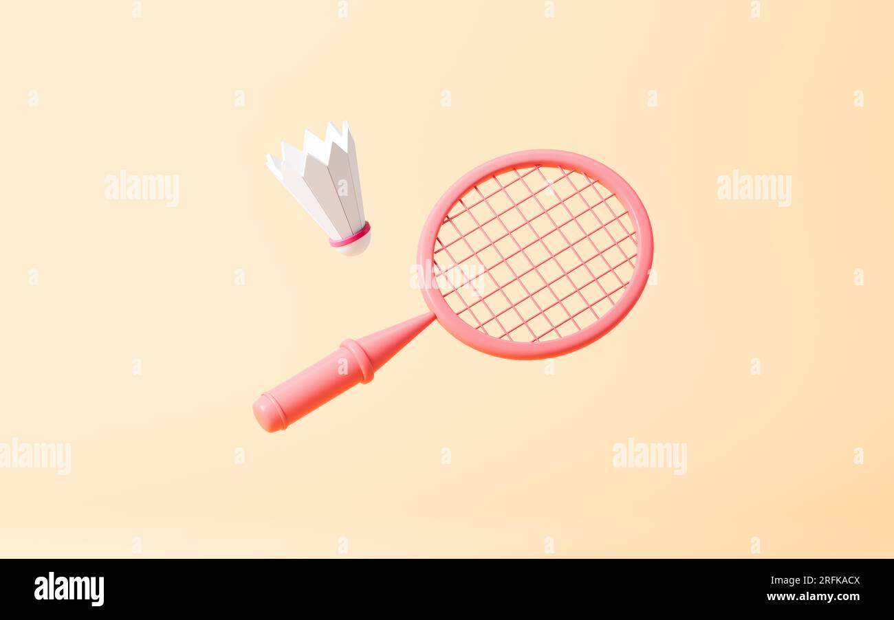 3d rendering badminton racket hi-res stock photography and images - Alamy