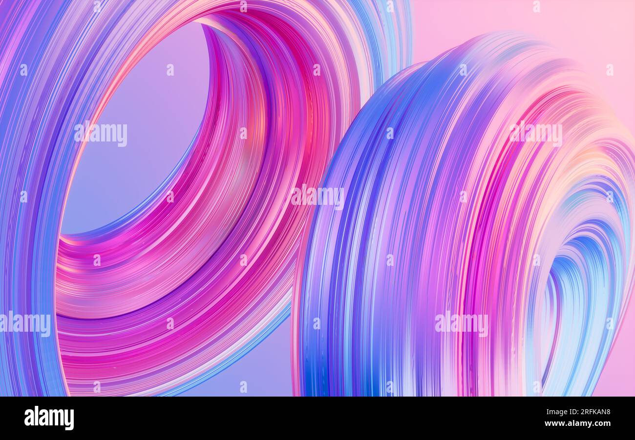 Abstract gradient curve background, 3d rendering. Digital drawing Stock Photo - Alamy