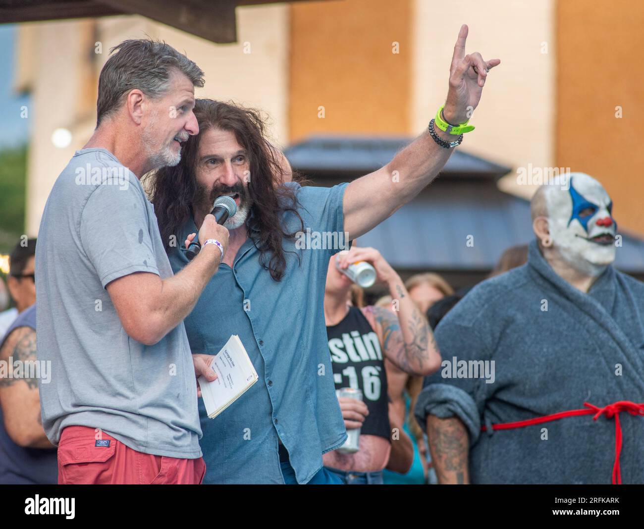 Valley Forge, United States. 03rd Aug, 2023. Preston Elliot (left ...