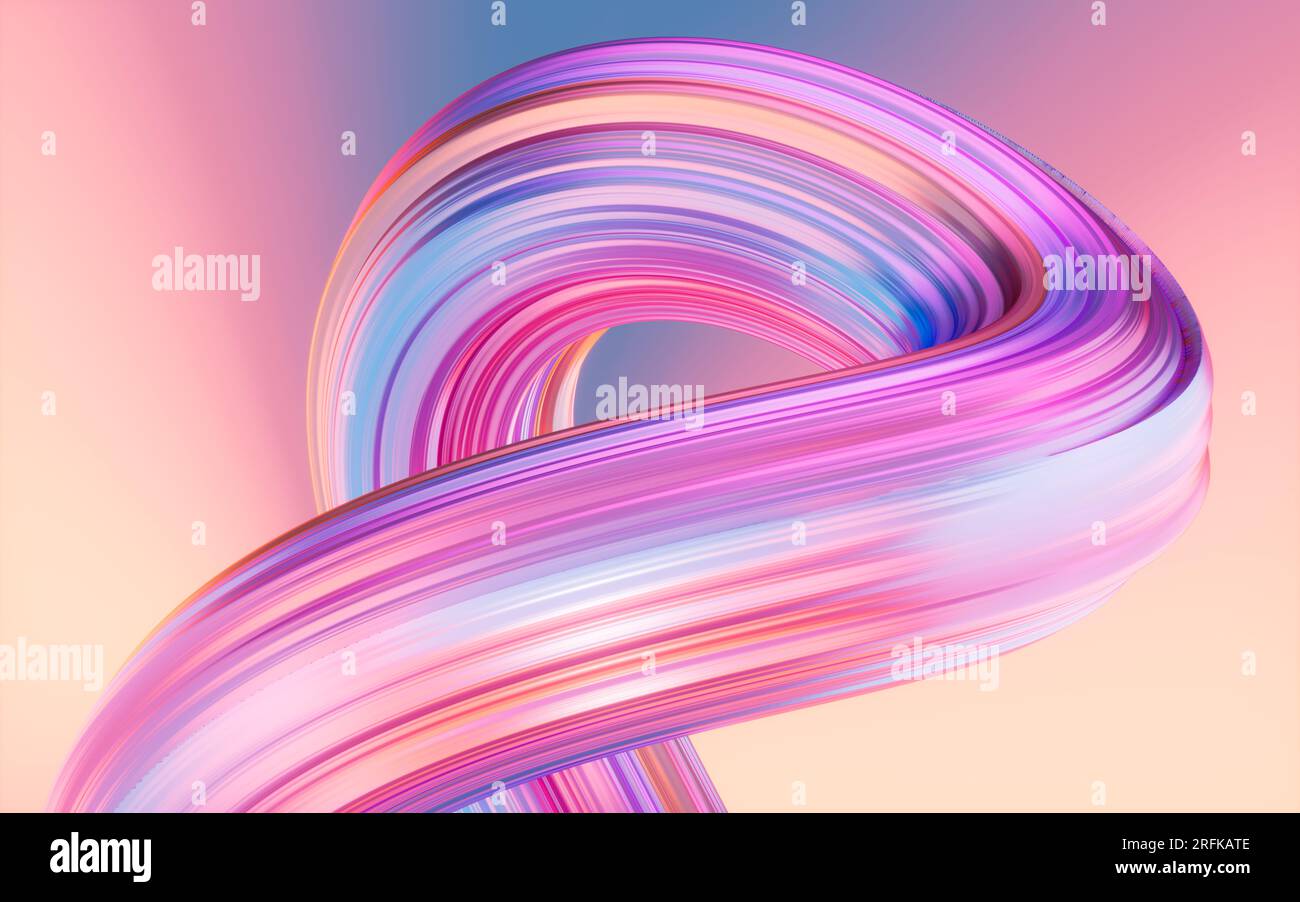 Abstract gradient curve background, 3d rendering. Digital drawing Stock Photo - Alamy
