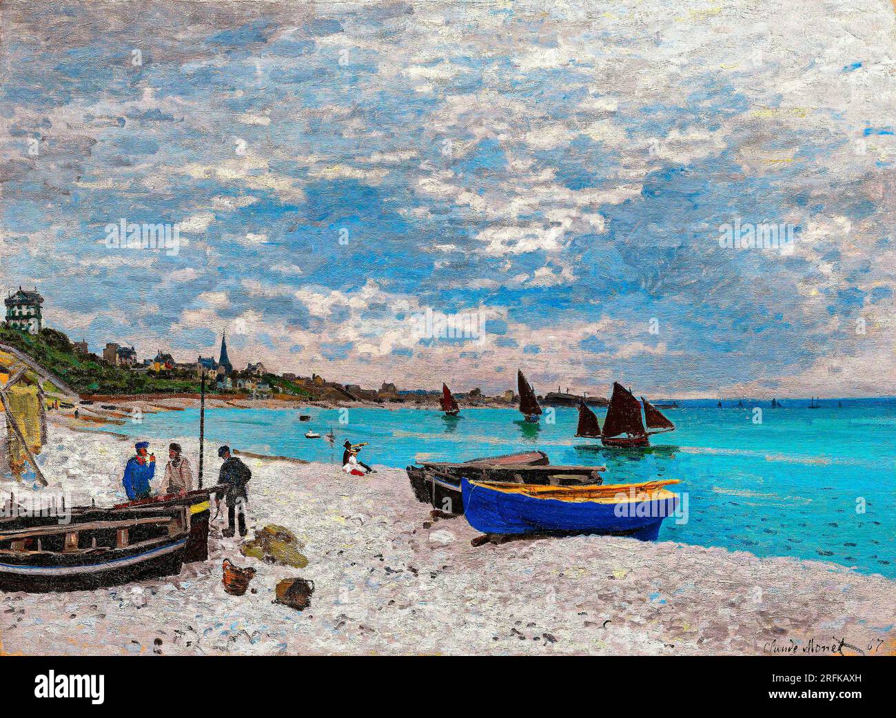 Beach watercolor paintings hi-res stock photography and images - Alamy