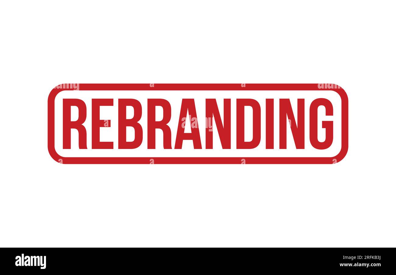 Red Rebranding Rubber Stamp Seal Vector Stock Vector Image & Art - Alamy