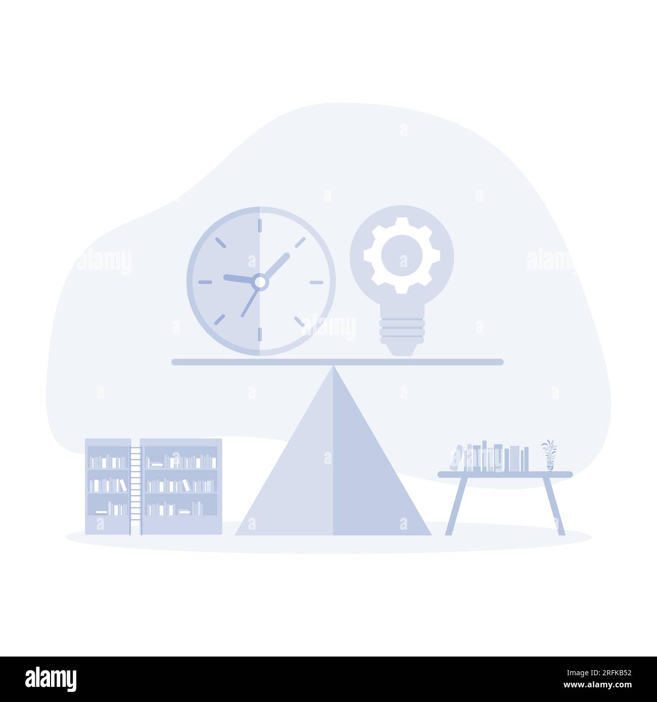 Balance between time and cost of an idea. Payment of creativity. flat ...