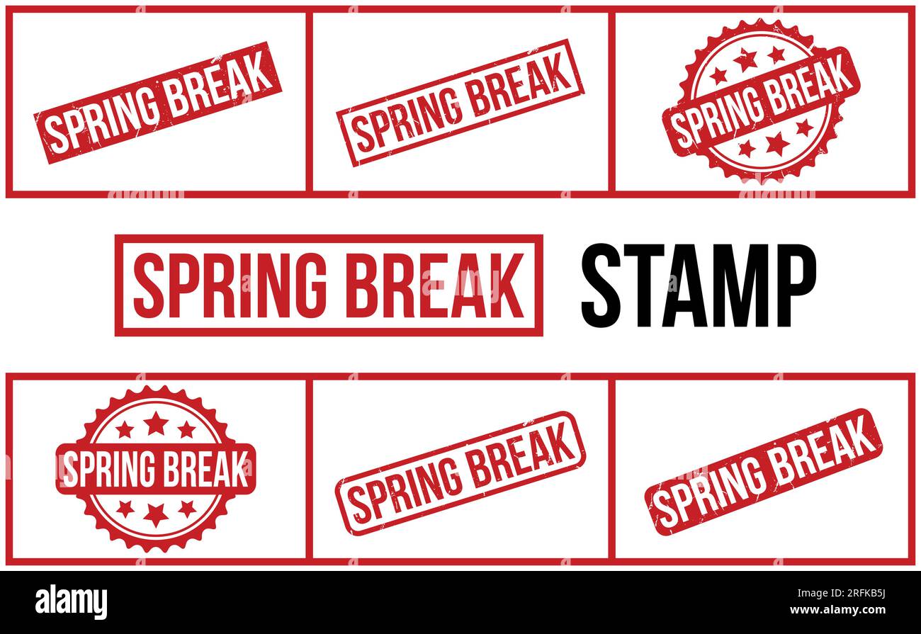 Spring break is here Cut Out Stock Images & Pictures - Alamy