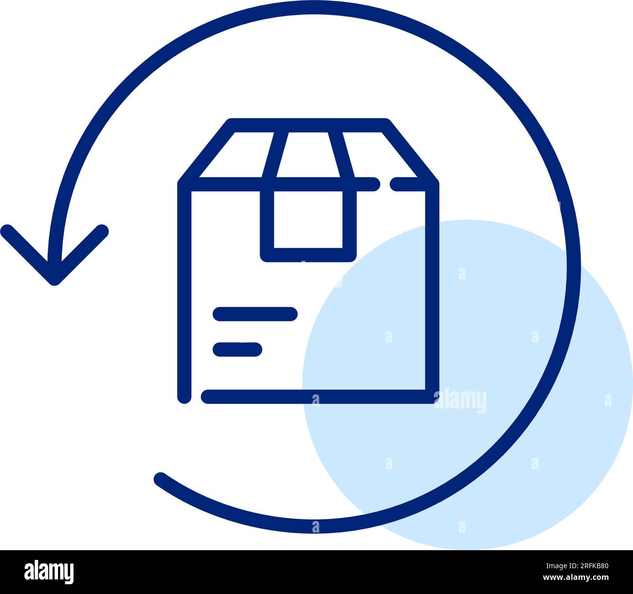 E-shopping delivery return icon. Pixel perfect Stock Vector Image & Art ...