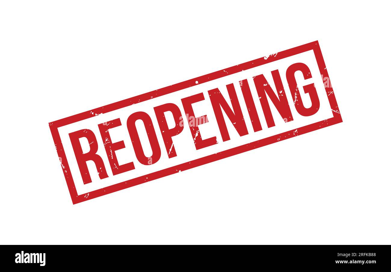 Red Reopening Rubber Stamp Seal Vector Stock Vector Image & Art - Alamy