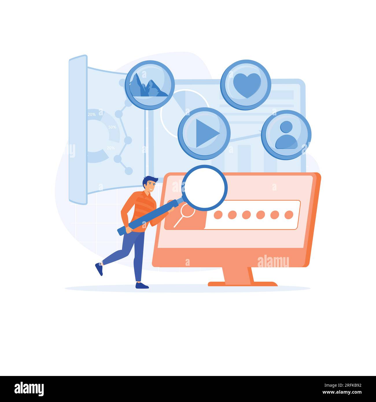 Graph chart bundle vector vectors hi-res stock photography and images ...