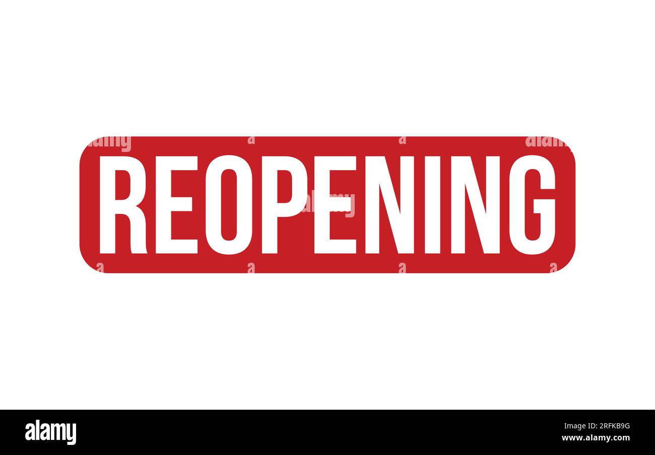 Red Reopening Rubber Stamp Seal Vector Stock Vector Image & Art - Alamy