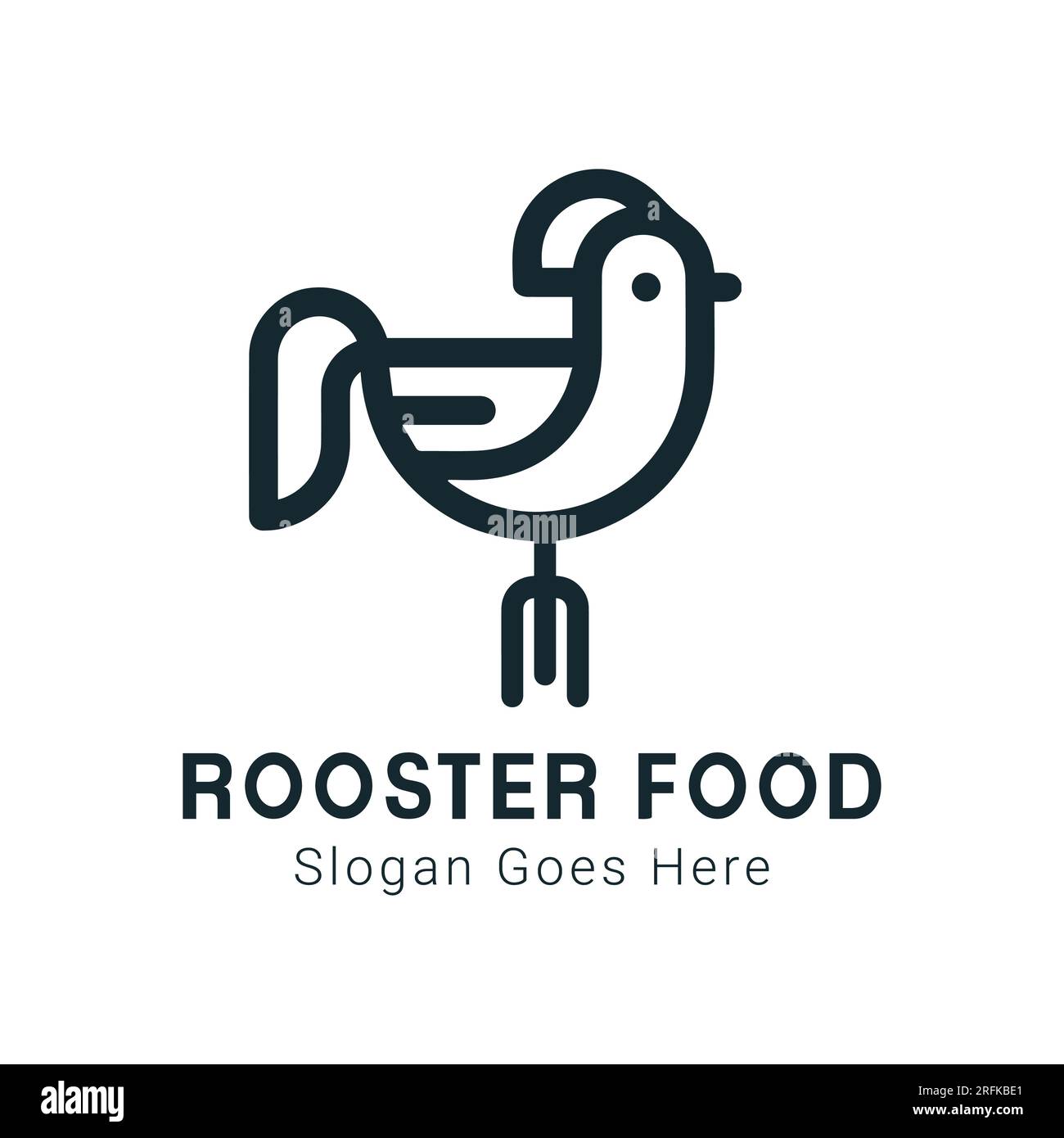 Roster Food Logo Design Roster with Fork and Chef Cap Cooking Logo ...