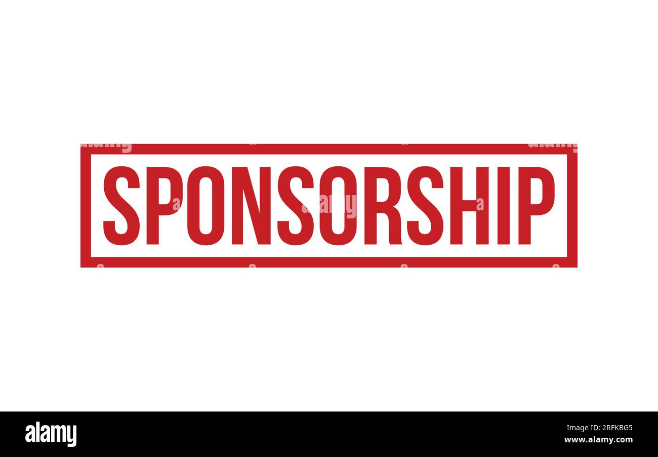 Red Sponsorship Rubber Stamp Seal Vector Stock Vector Image & Art - Alamy