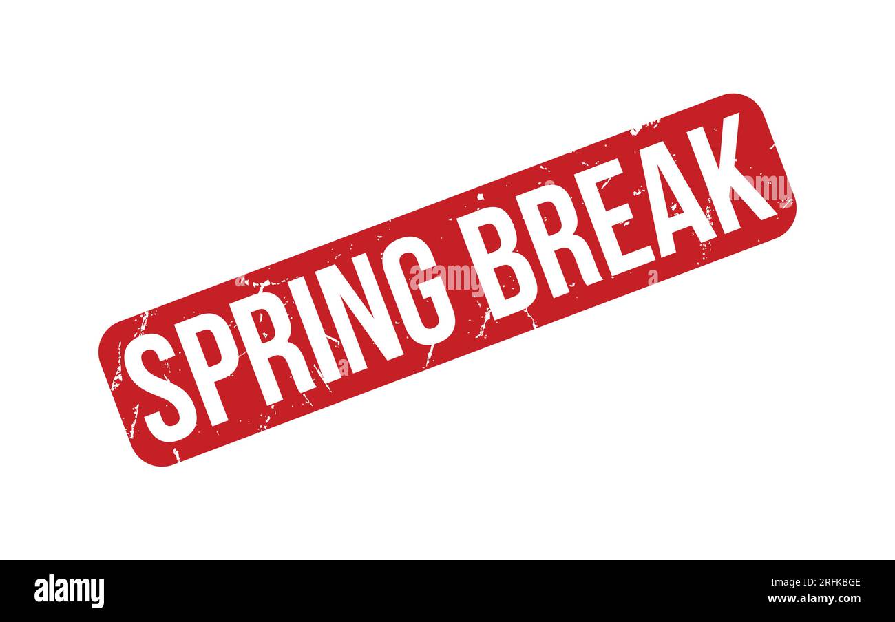 Spring Break rubber grunge stamp seal vector Stock Vector Image & Art ...