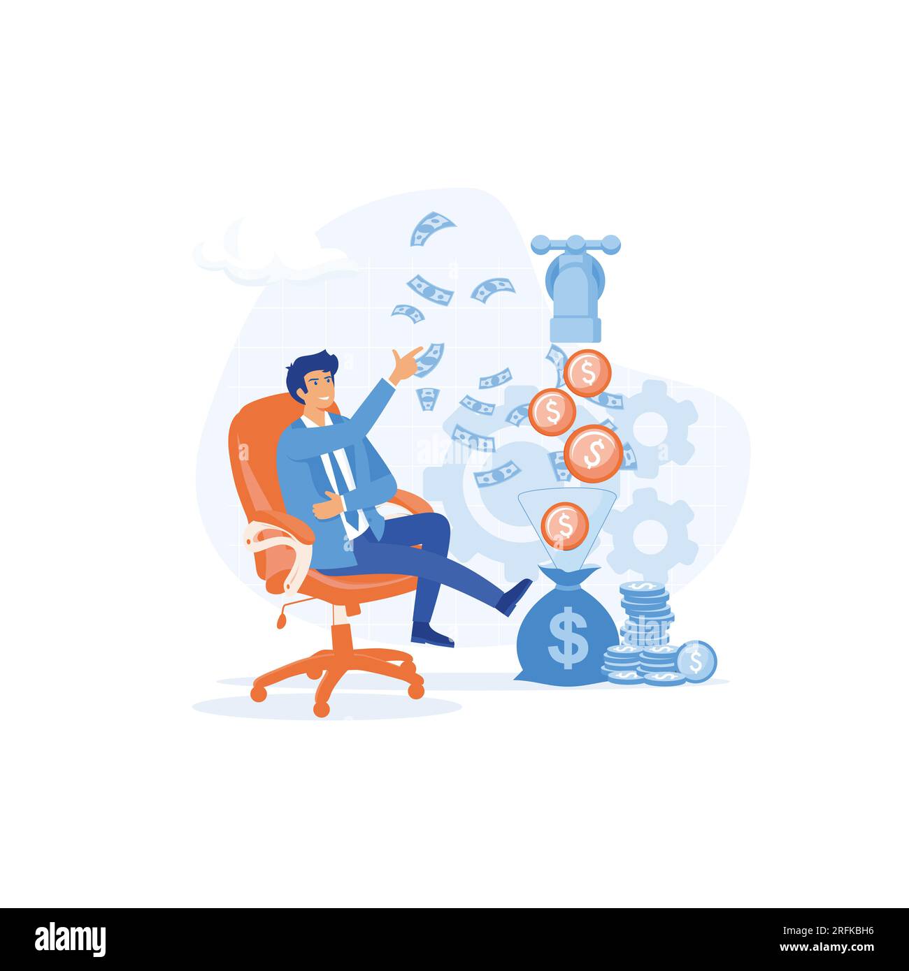 Man relaxes Stock Vector Images - Alamy