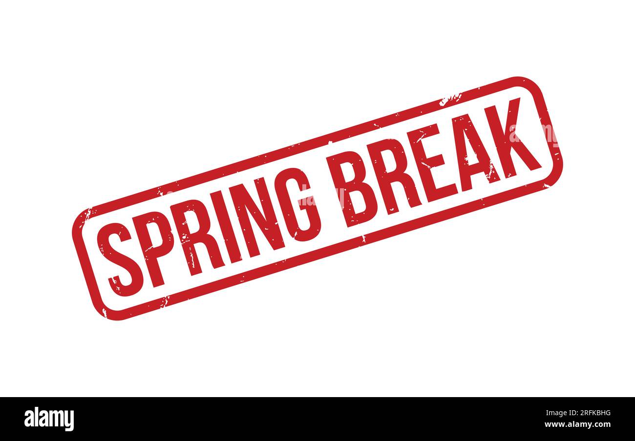 Spring break stamp hi-res stock photography and images - Alamy