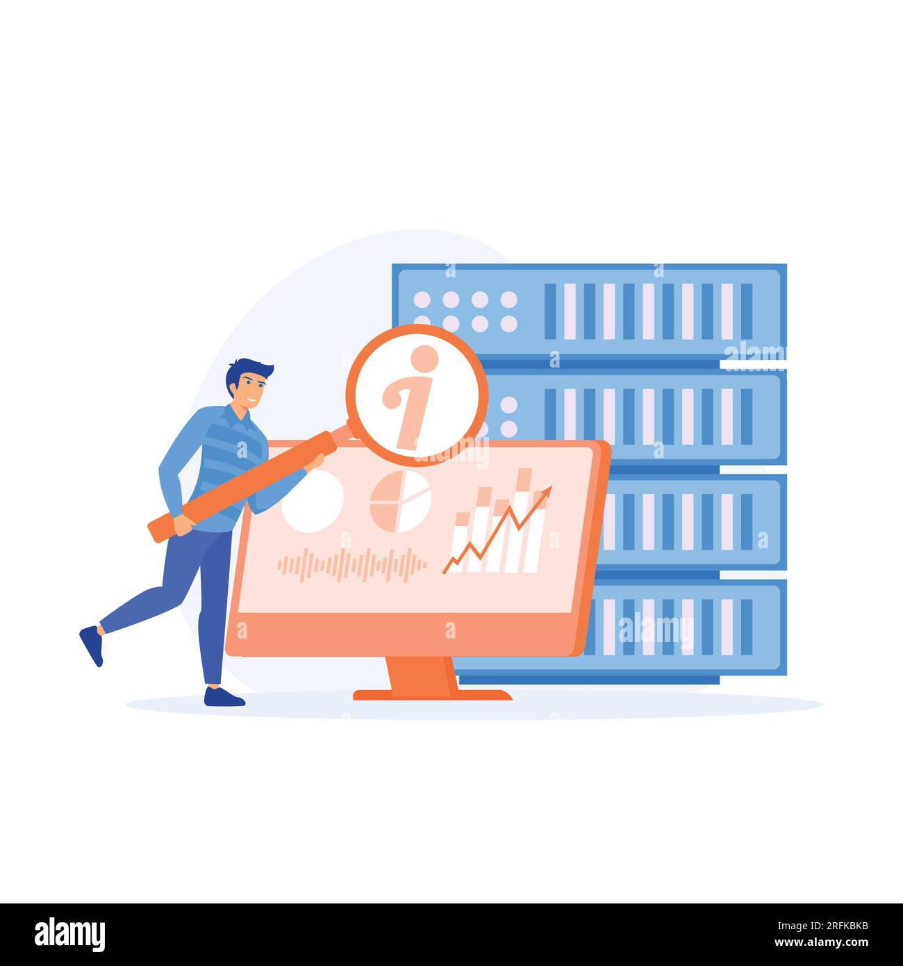 Information collection and analysis concept, Management information ...