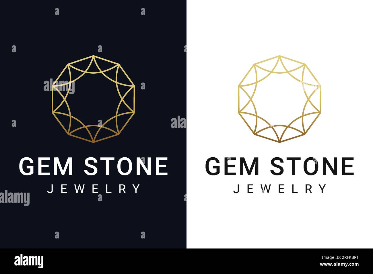 Luxury Gem Stone Logo Design Golden Love Diamond Logotype jewellery ...