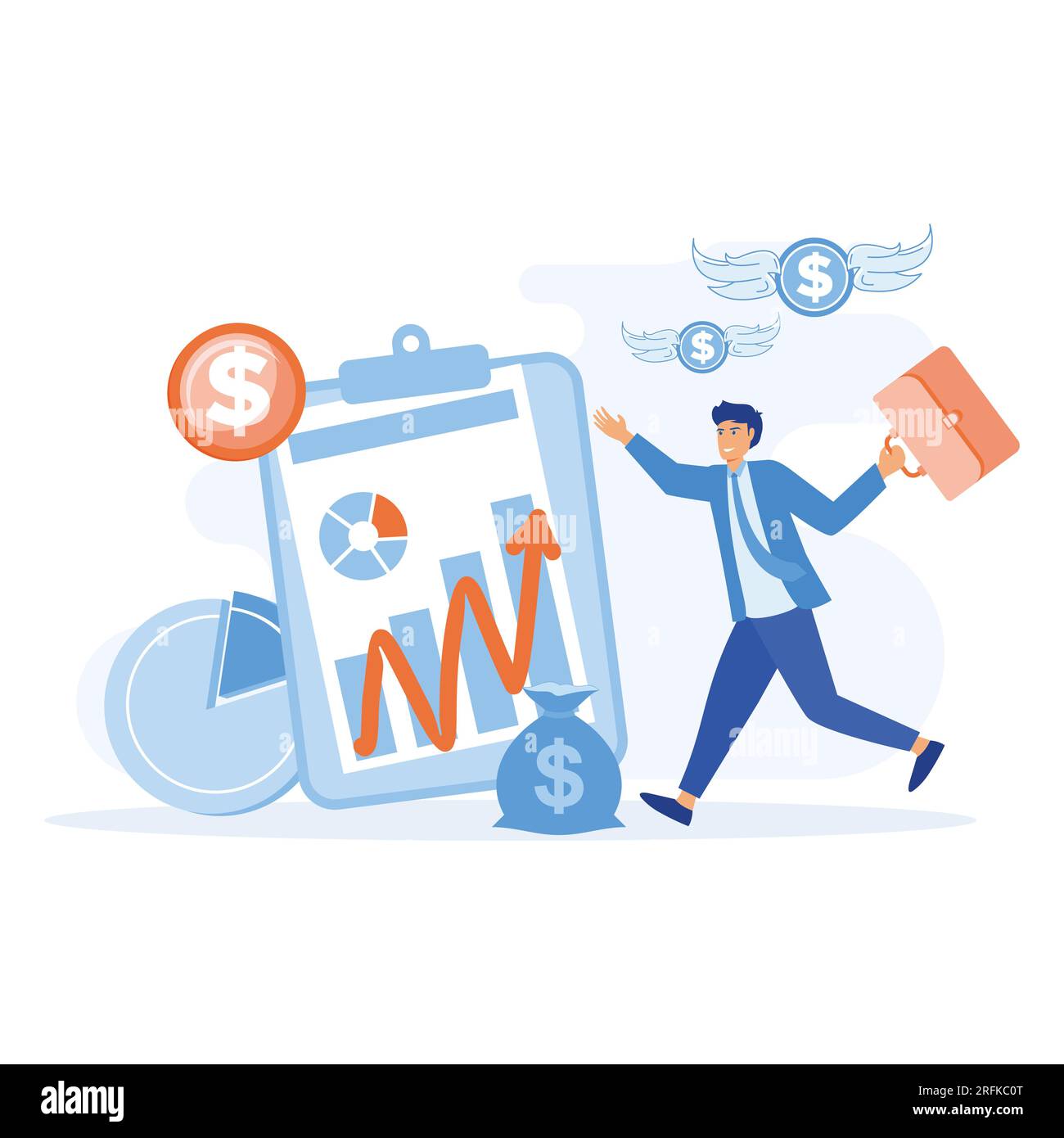 Active income, Works, earns salary. Idea of financial growth, business ...