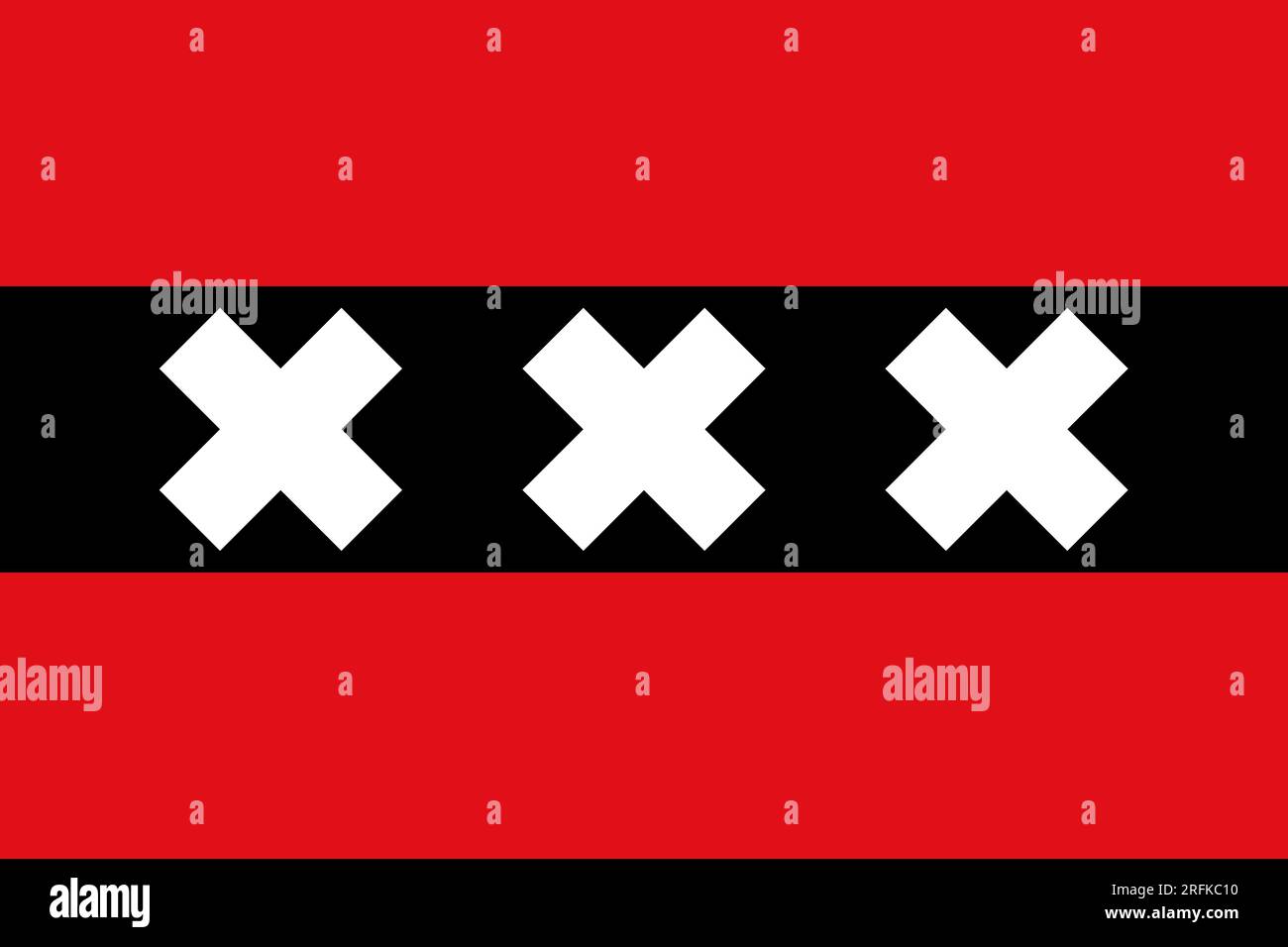 Amsterdam City Flag Amsterdam City Flag Hi Res Stock Photography And