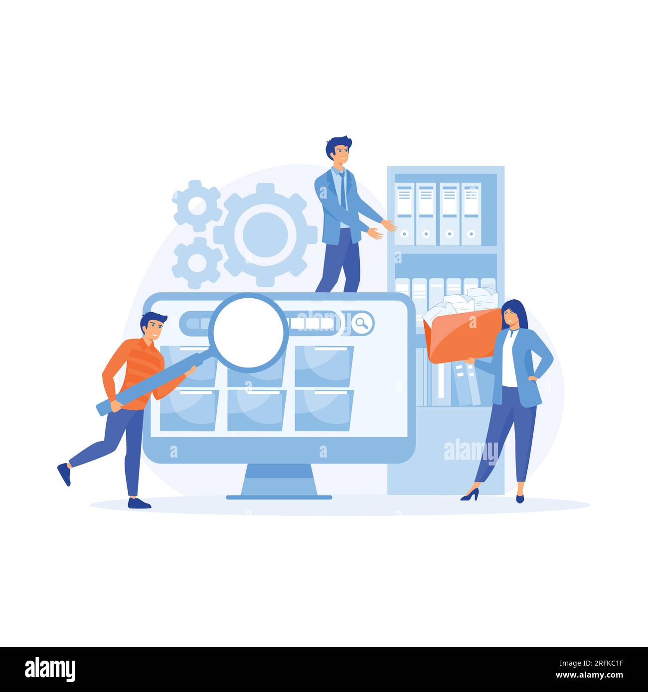 Searching information in database Cut Out Stock Images & Pictures - Alamy