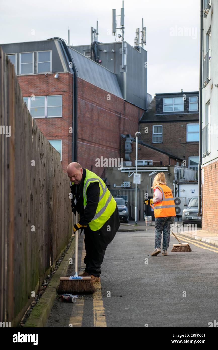 Cleaning clearing the streets hi-res stock photography and images - Alamy