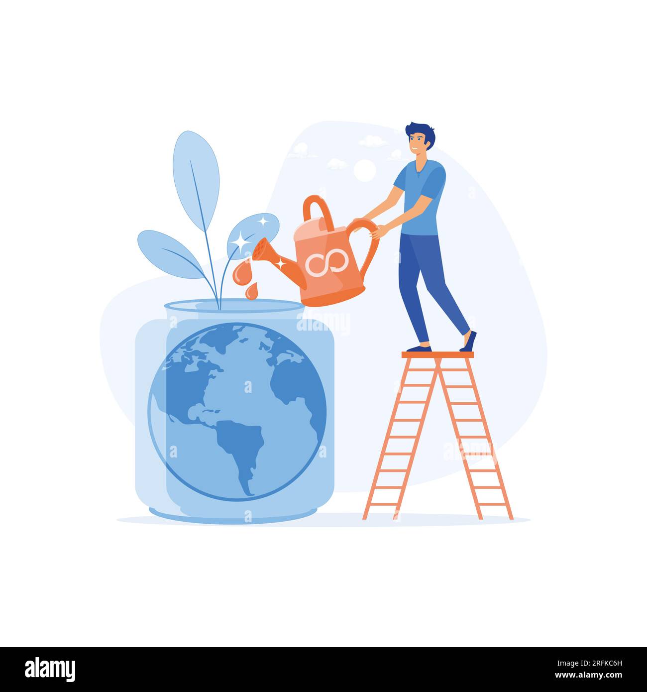 green energy and industry concept, Circular economy, Sustainable ...