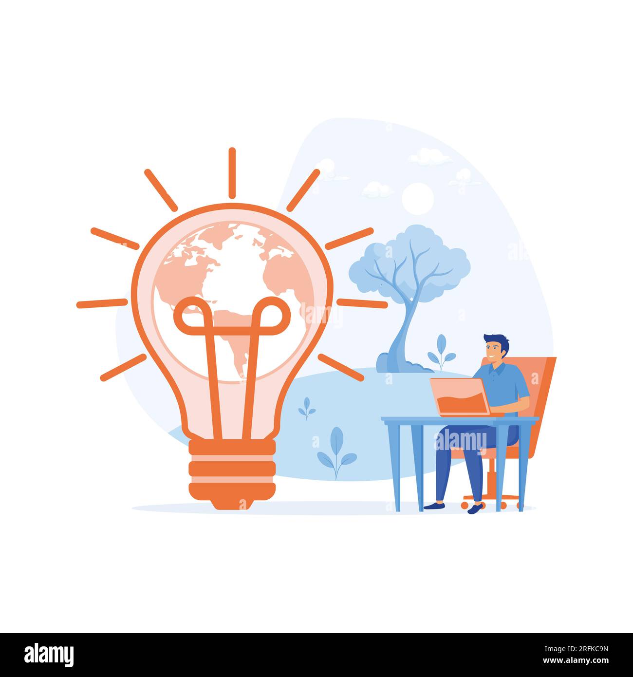 green energy and industry concept, Circular economy, Sustainable ...