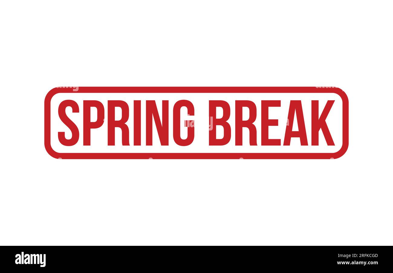 Spring break stamp hi-res stock photography and images - Alamy