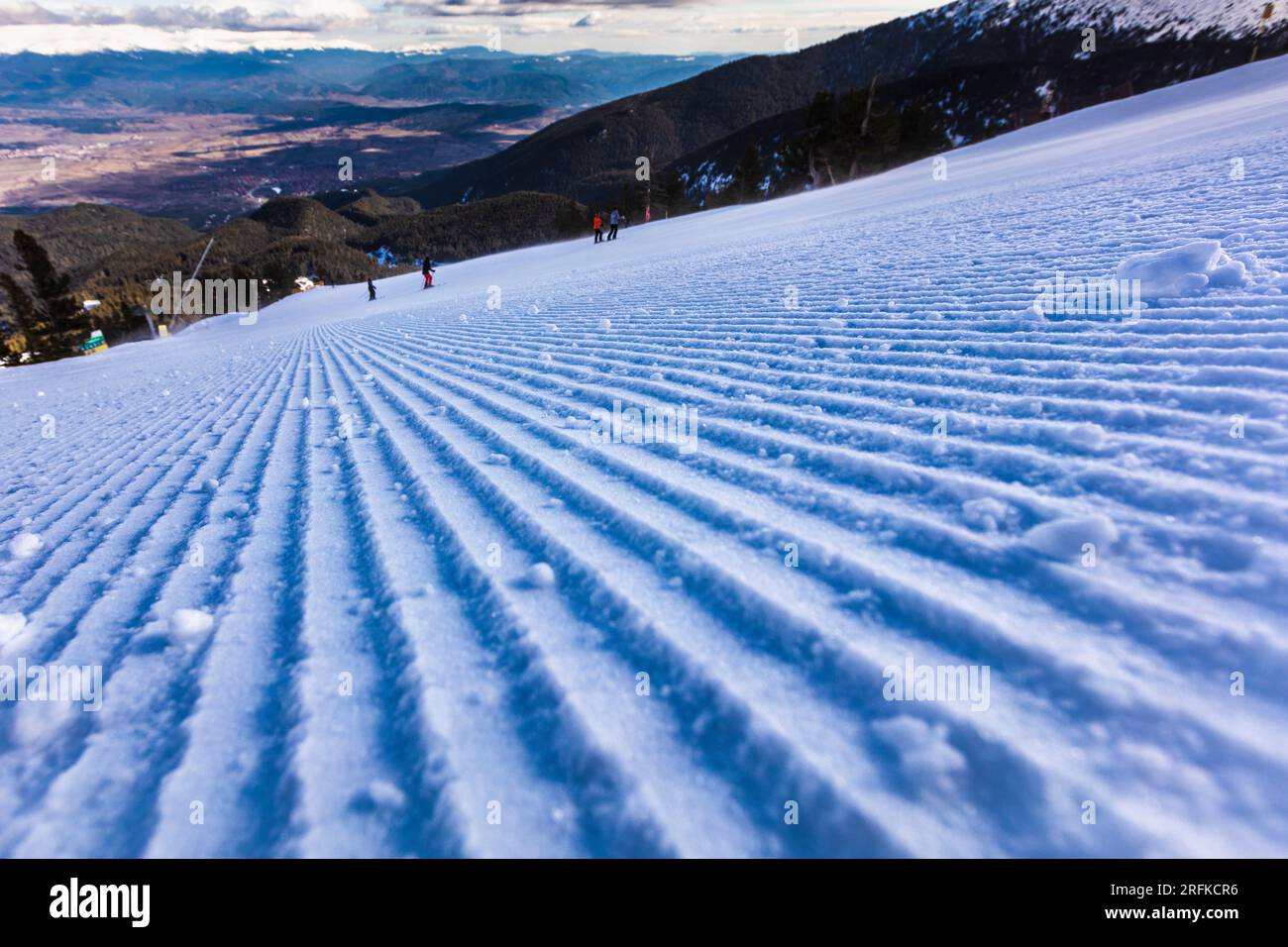 Ski area of Bansko resort in Pirin Mountains Stock Photo - Alamy