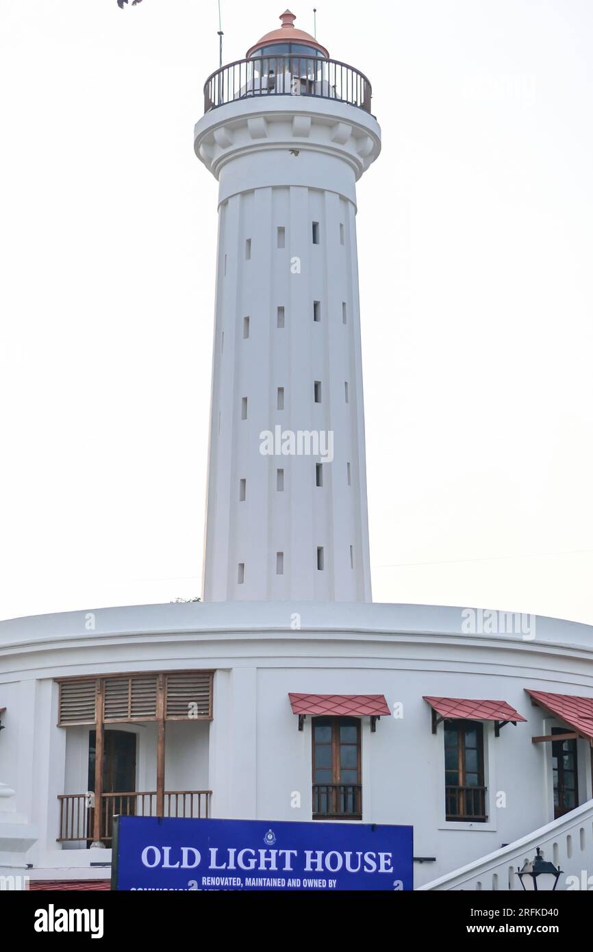 Pondicherry, India - July 15, 2023: Pudhuchery Light House at Promenade ...