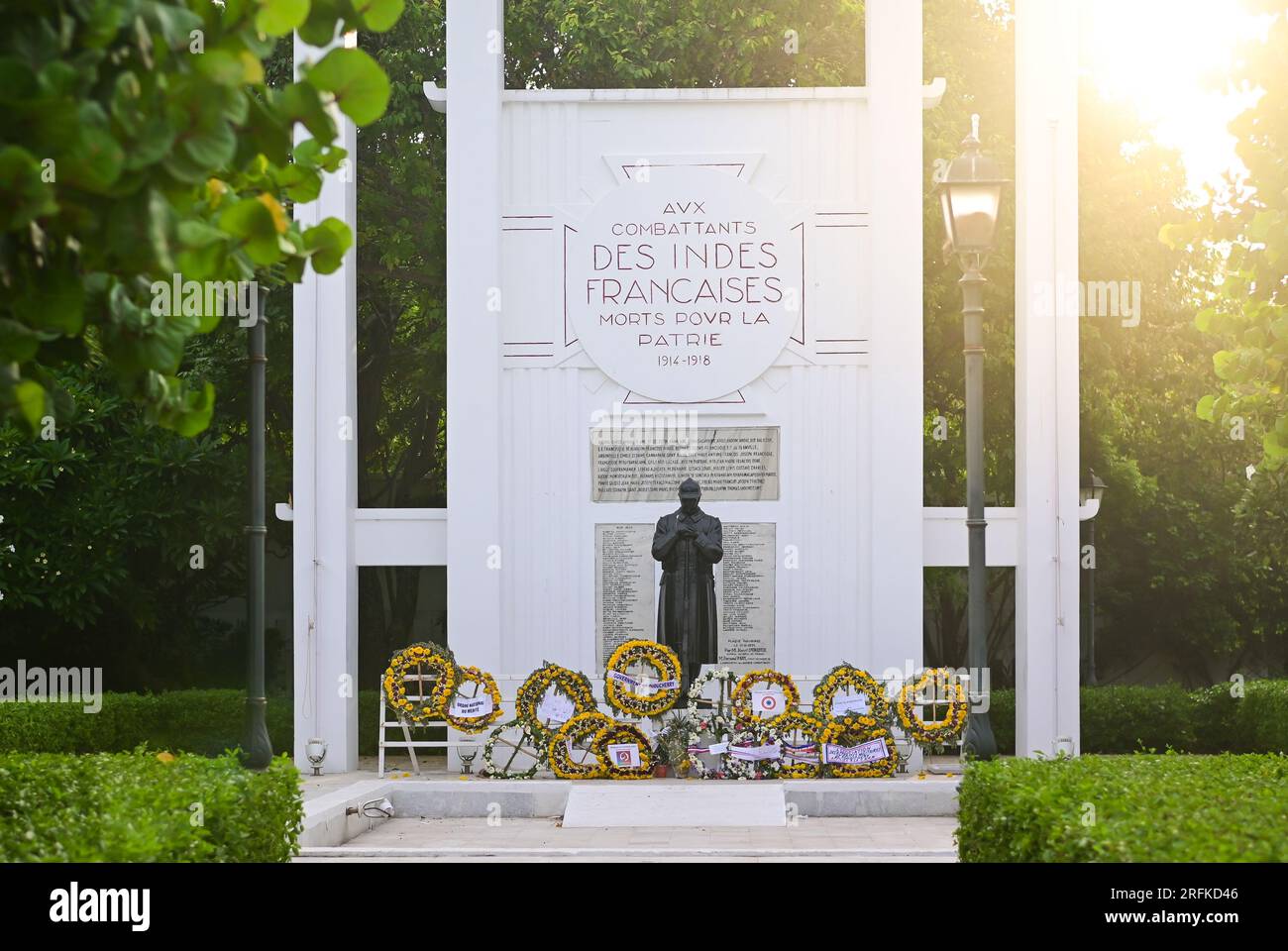 Pondicherry, India - July 15, 2023: The French War Memorial in ...
