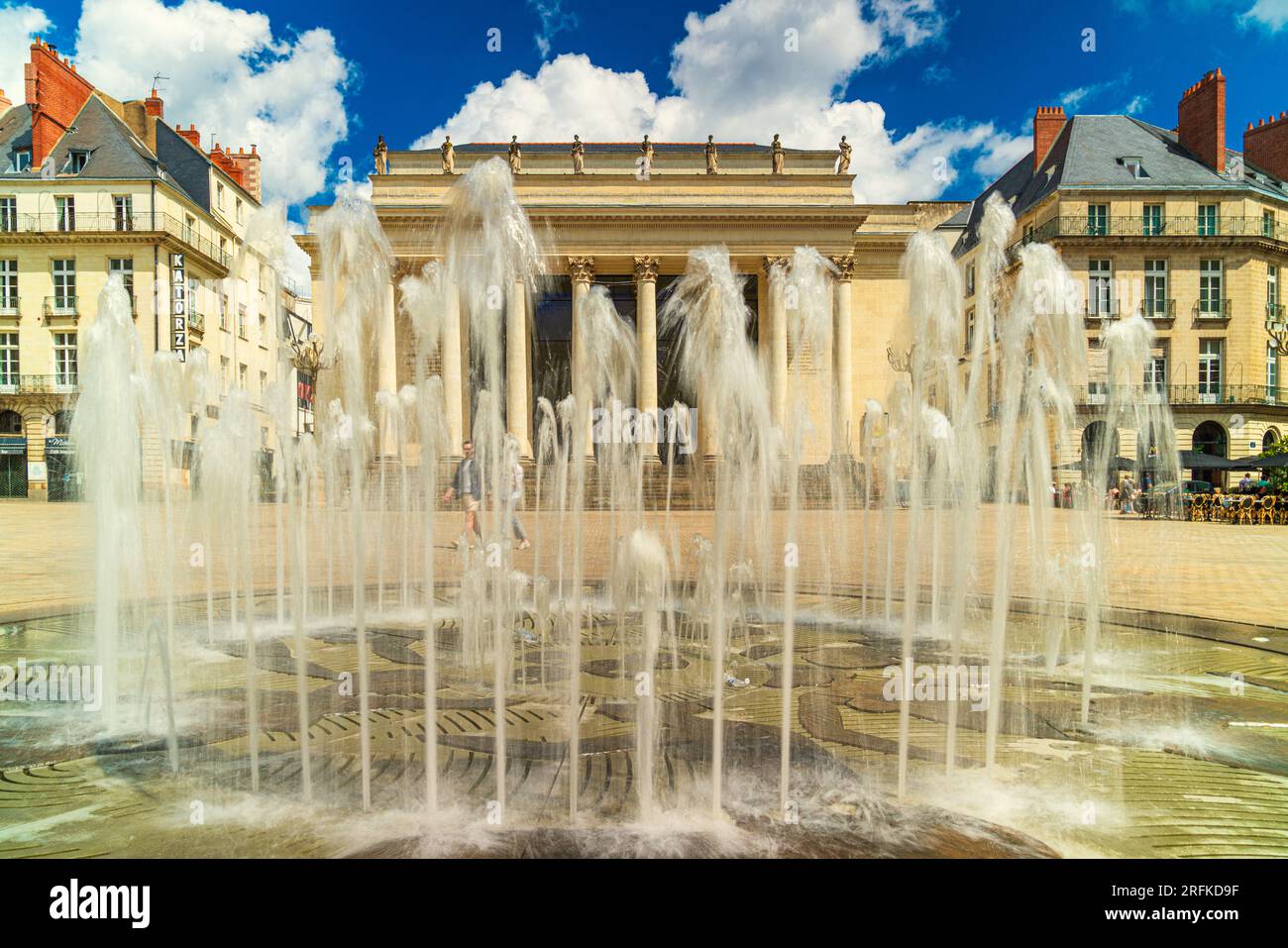 Nantes, France. June 10, 2023. The Graslin Theatre is an opera house ...