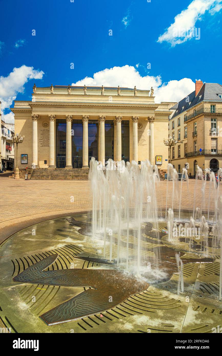 Nantes, France. June 10, 2023. The Graslin Theatre is an opera house ...